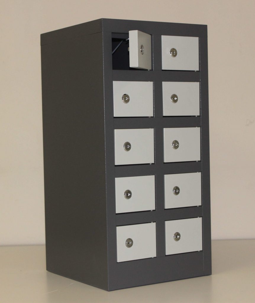 10 Compartment Cellphone Locker | Triple H Display