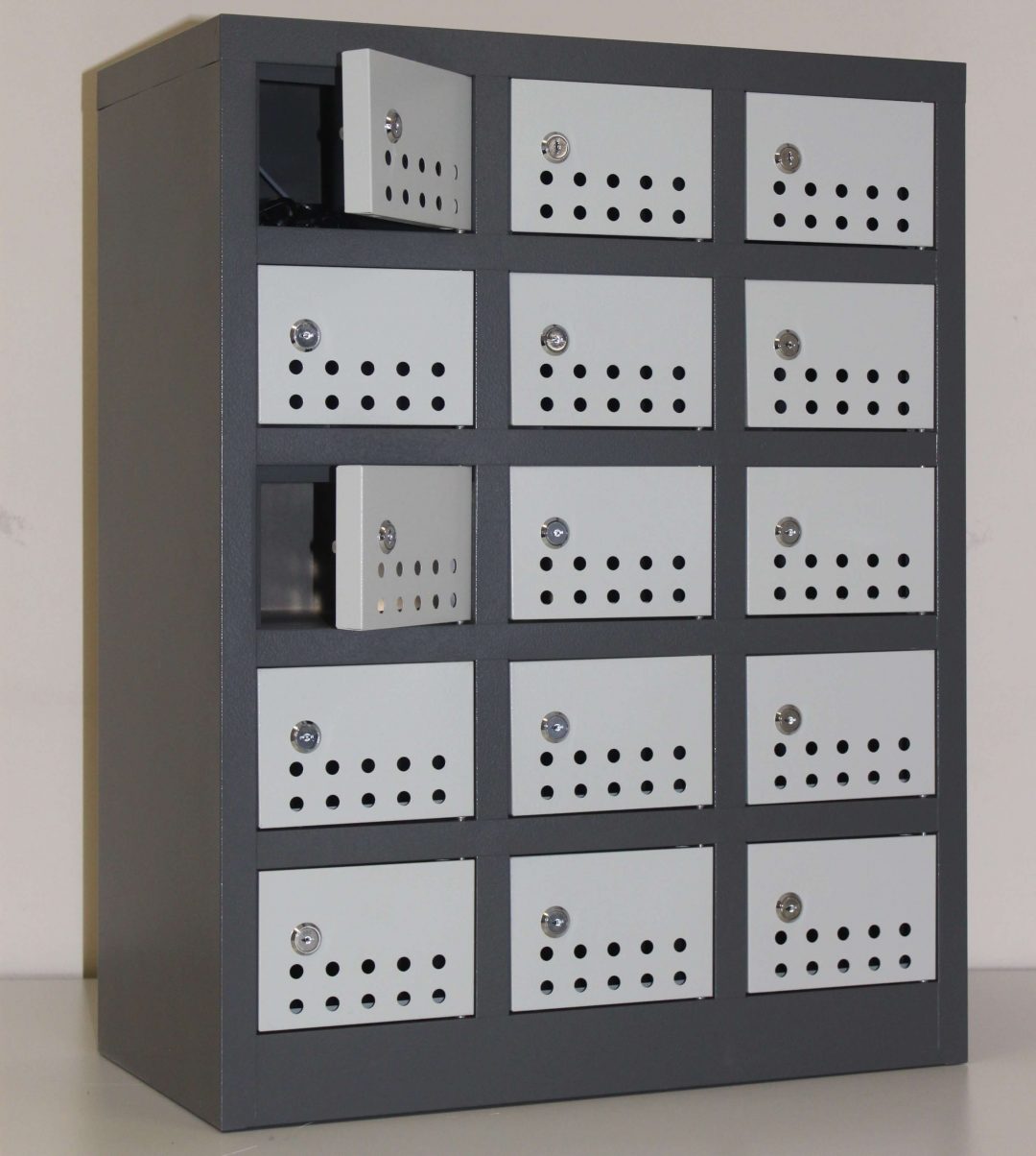 15 Compartment Cellphone Locker | Triple H Display